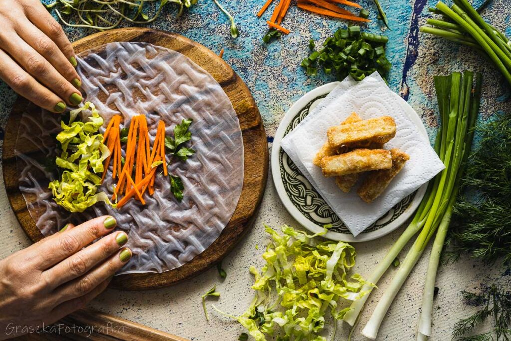 Spring rolls - instrukcja obrazkowa - Ballada jarzynowa